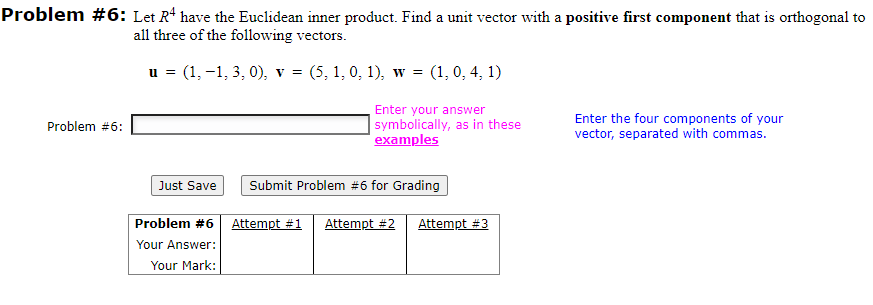 Solved Problem #6: Let R4 have the Euclidean | Chegg.com