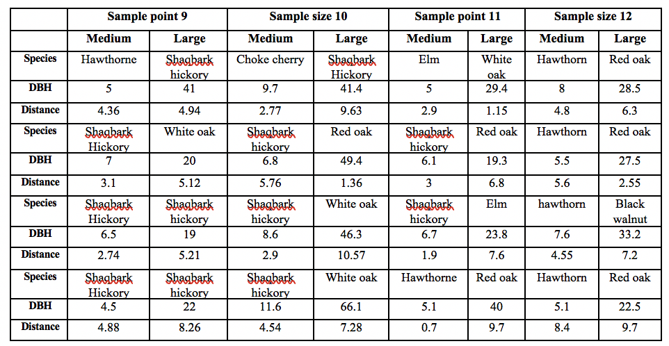 Solved List any sub canopy tree species you found (that is, | Chegg.com