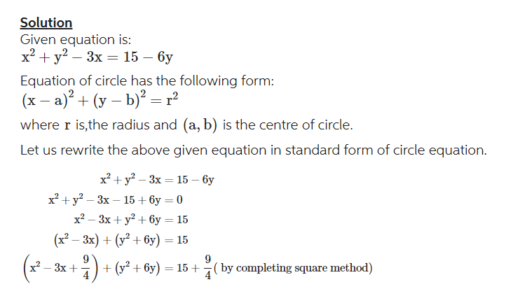 Solved How do I complete the square method and get 9/4 on | Chegg.com