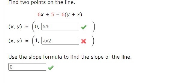 Solved Find two points on the line.Use the slope formula to | Chegg.com