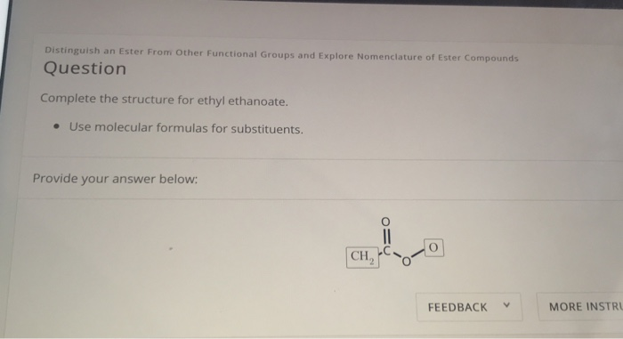 Ethyl Ethanoate Structure