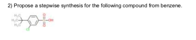 Solved 2) Propose a stepwise synthesis for the following | Chegg.com