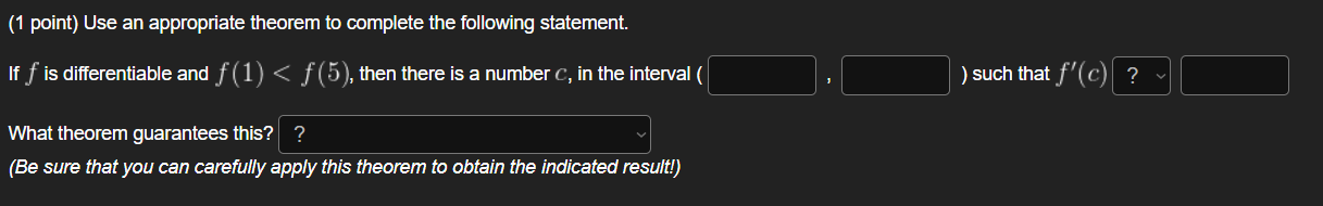 Solved Use an appropriate theorem to complete the following | Chegg.com