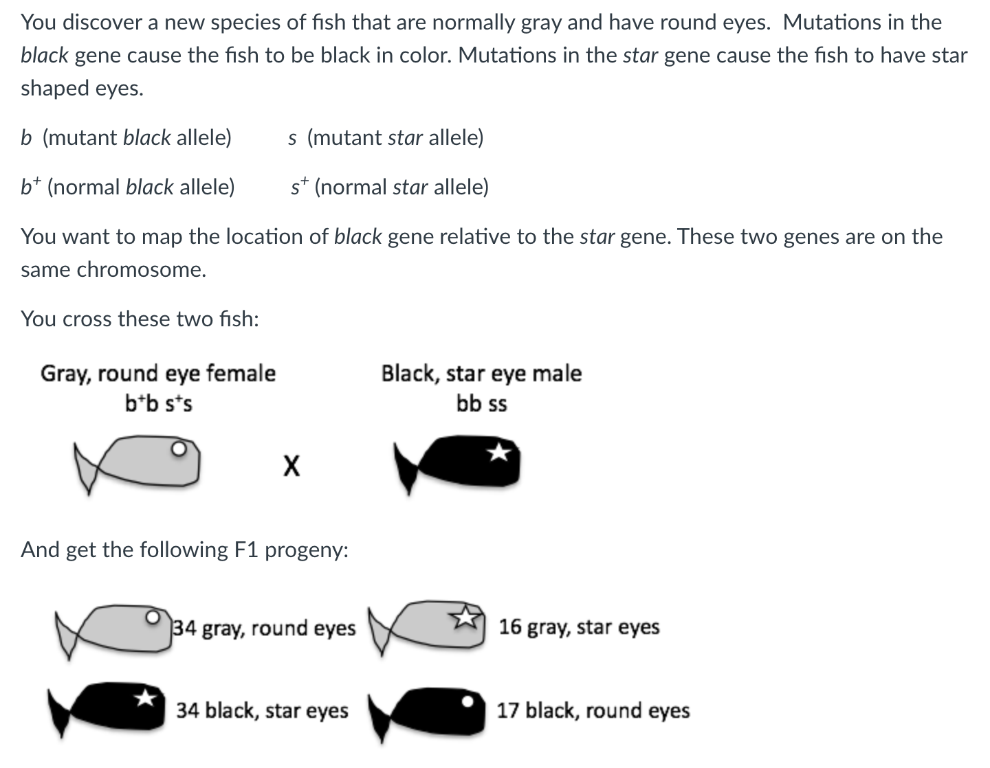 Solved You discover a new species of fish that are normally | Chegg.com