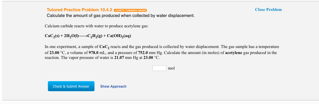 Solved Close Problem Tutored Practice Problem 10.4.2 COUNTS | Chegg.com