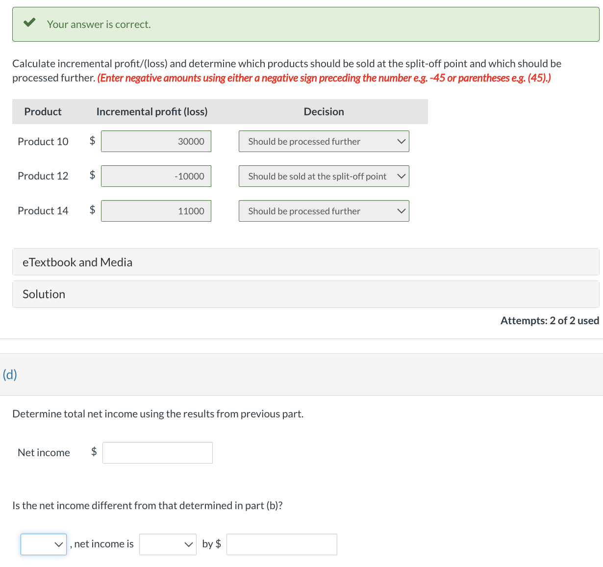 Solved Blossom Inc. produces three separate products from a | Chegg.com