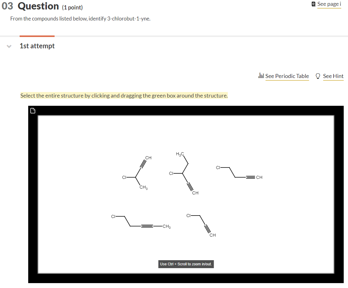 Solved 03 ﻿Question (1 ﻿point)From the compounds listed | Chegg.com