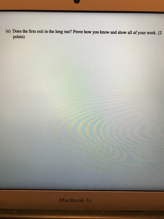 Solved 4 Consider A Firm With The Production Function You