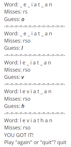 Solved Make the hangman game using java, In the list just | Chegg.com