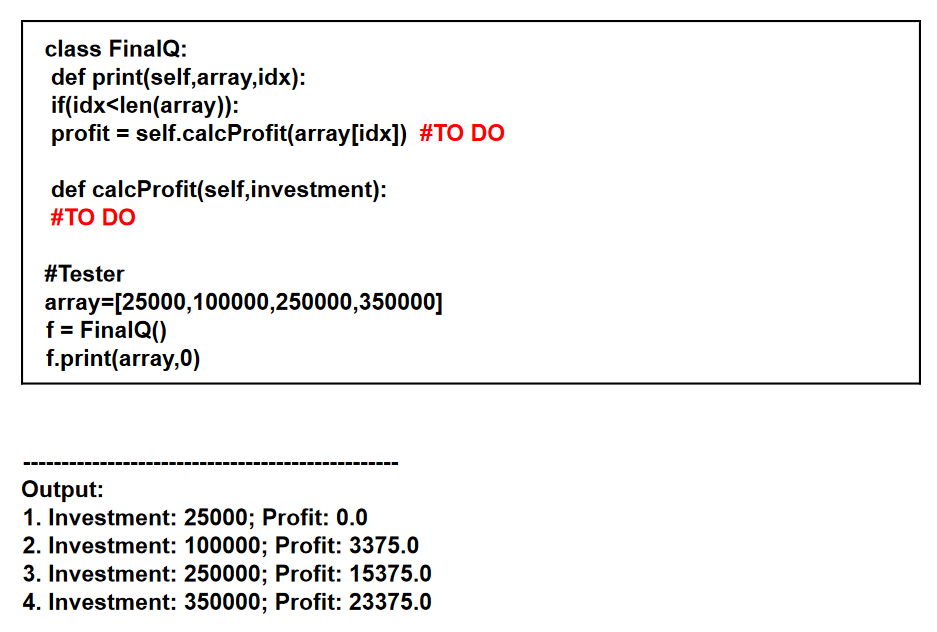 Solved It's a PYTHON Program. Complete the following | Chegg.com