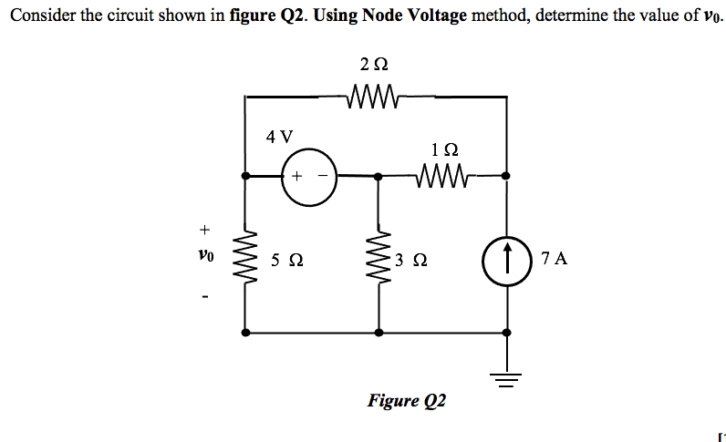 Solved Consider the circuit shown in figure Q2. Using Node | Chegg.com