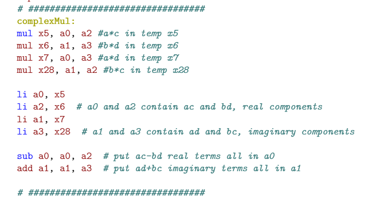 Write a section of RISC-V code that calculates the | Chegg.com