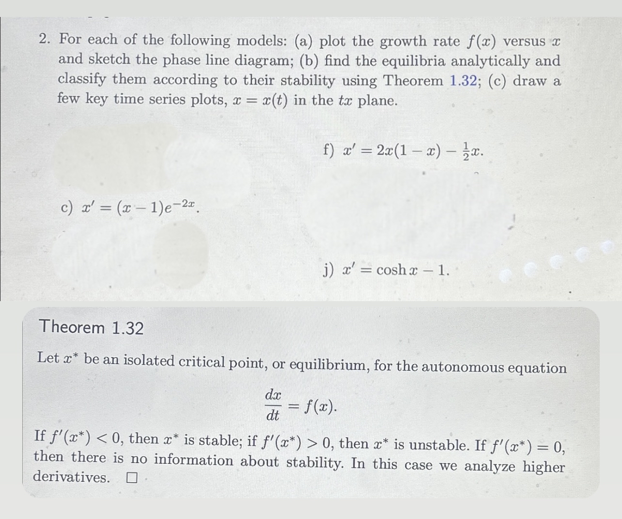Solved For each of the followiHng models: (a) ﻿plot the | Chegg.com