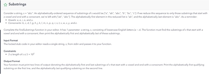 Substrings Consider a string,s-"abc. An | Chegg.com