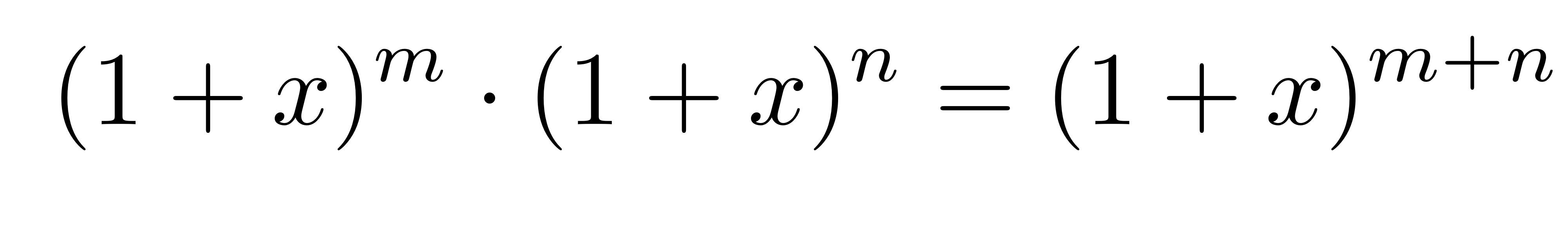 Solved (1 + х) . (1 + х)" = (1 + х)m+n (1+x)" . (1+x)" = | Chegg.com