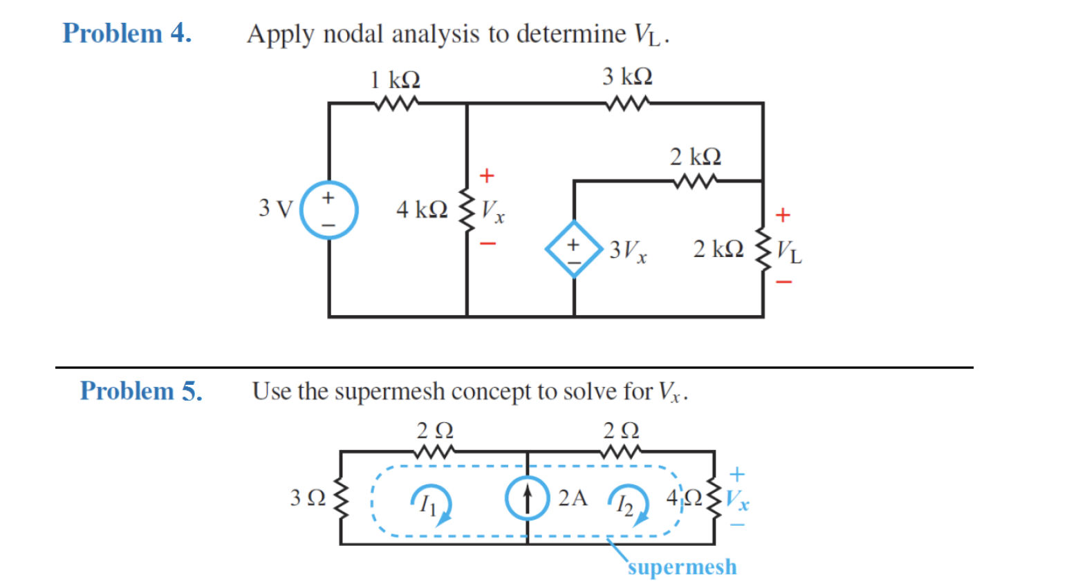 Solved Apply nodal analysis to determine VL. Use the | Chegg.com