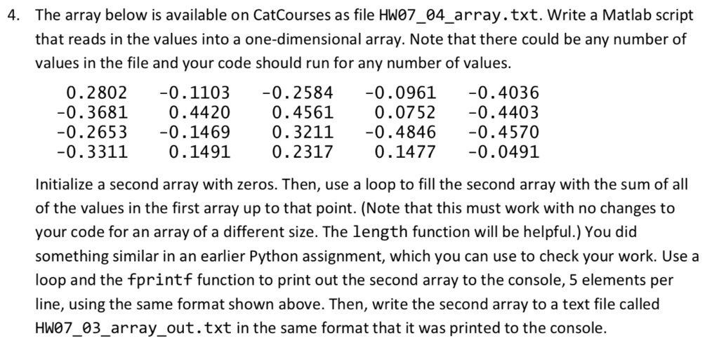 Solved Please help with this MATLAB problem! I'm writing | Chegg.com