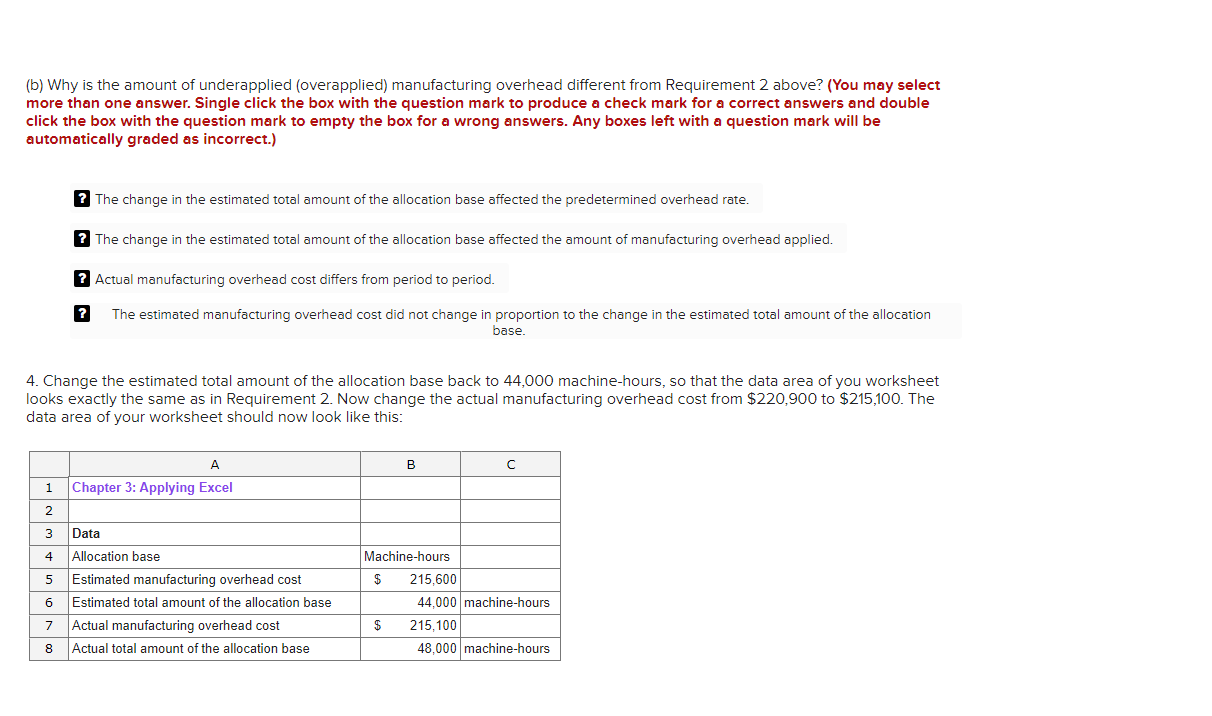 Solved Required information Chapter 3: Applying Excel Step | Chegg.com