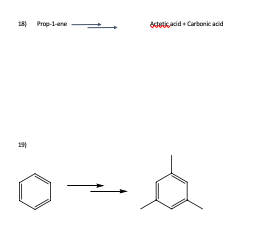 Solved 18) Proplane delicacid Carbon acid O- | Chegg.com