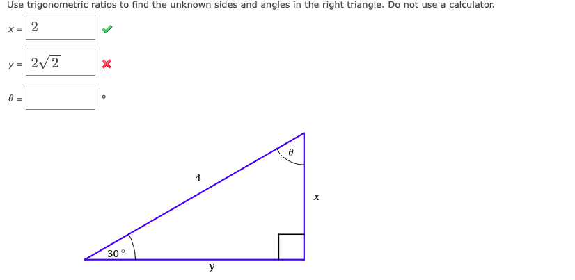 Solved Use trigonometric ratios to find the unknown sides | Chegg.com
