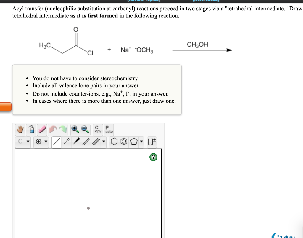 Solved Acyl transfer (nucleophilic substitution at carbonyl) | Chegg.com