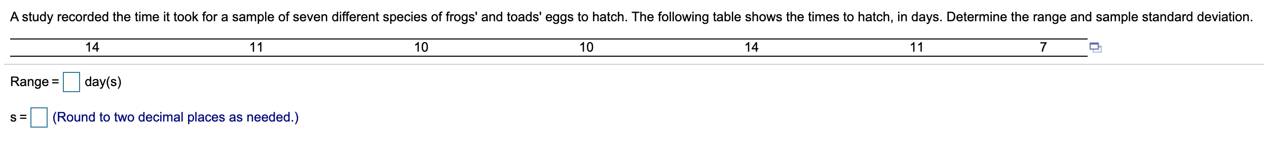 Solved A study recorded the time it took for a sample of | Chegg.com