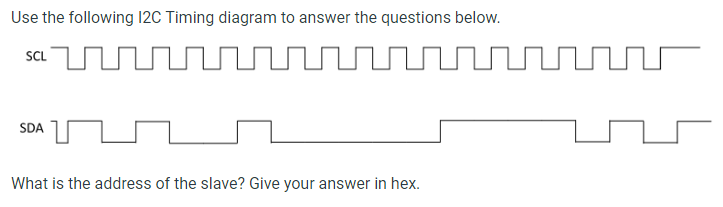 Solved Use the following I2C Timing diagram to answer the | Chegg.com