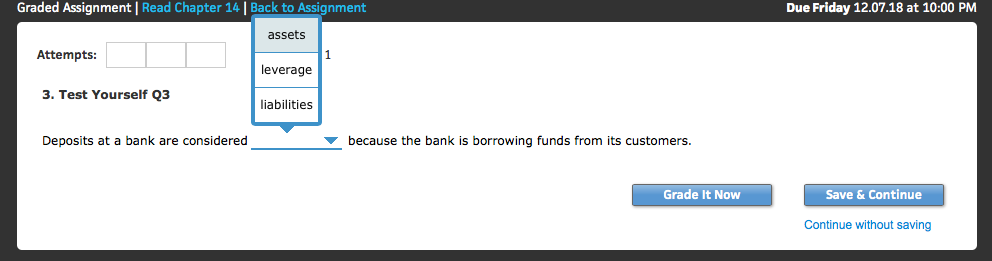 Solved Graded Assignment | Read Chapter 14 | Back t o | Chegg.com