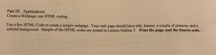 Solved Create A Webpage Use Html Coding Use A Few Html 9687