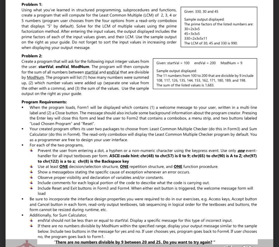 Solved Problem 1: Using what you've learned in structured | Chegg.com