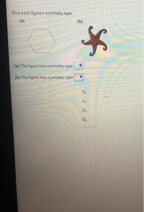 Solved Give each figure's symmetry type (a) The figure has | Chegg.com