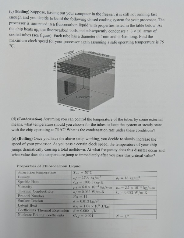 Solved Problem 7 (External flow, natural convection, and | Chegg.com