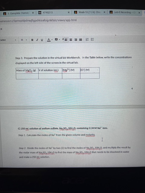 Solved A) 100 mL solution of sodium chloride, NaCl, | Chegg.com
