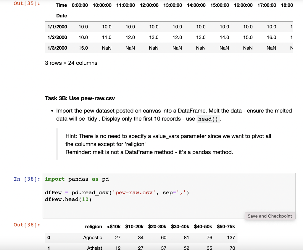 Task 3A: Use Time Series.csv • Load the Time | Chegg.com