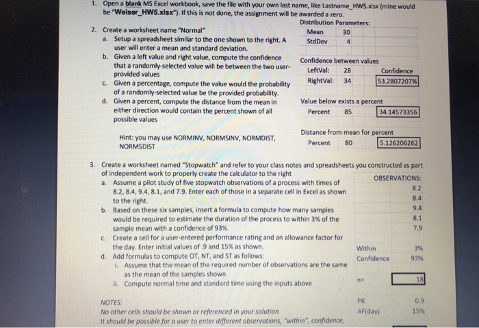 1. Open a blank MS Excel workbook, save the file with | Chegg.com