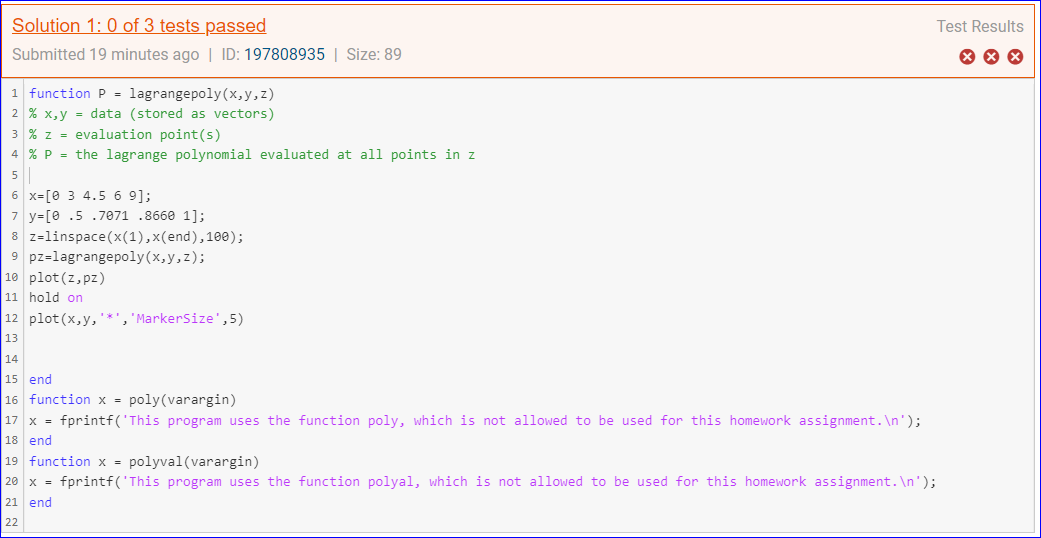 Solved Please help! Problem: We want to write a function | Chegg.com