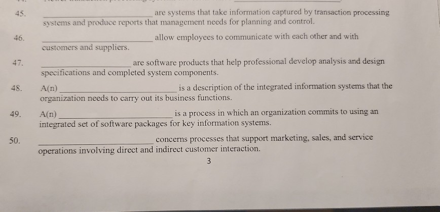 Solved are systems that take information captured by | Chegg.com