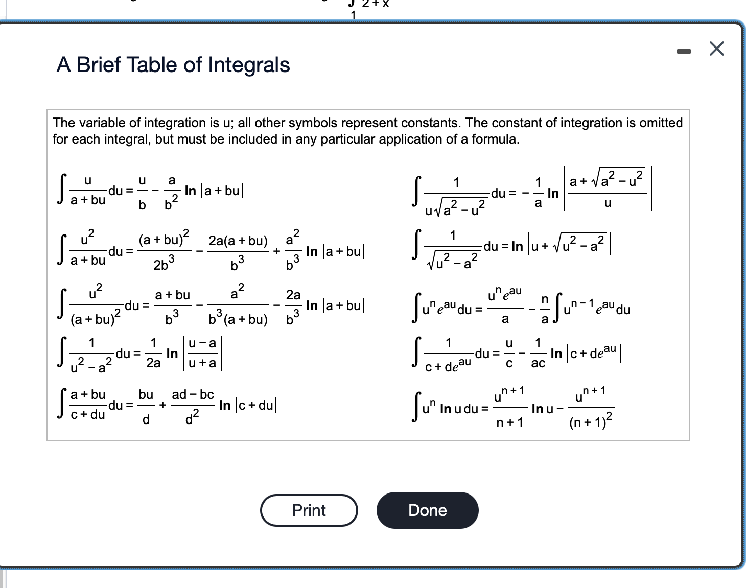 Solved Use a table of integrals to evaluate the definite | Chegg.com