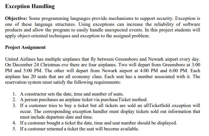 Solved Objective: Some programming languages provide | Chegg.com