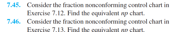 Solved 7.45. Consider the fraction nonconforming control | Chegg.com