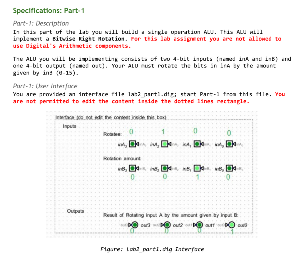 Specifications: Part-1 Part-1: Description In this | Chegg.com