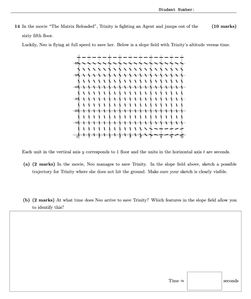14 In the movie "The Matrix Reloaded", Trinity is | Chegg.com