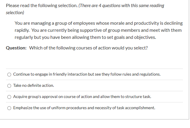 Solved Please read the following selection. (There are 4 | Chegg.com
