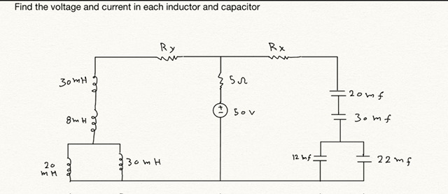 Solved Find the voltage and current in each inductor and | Chegg.com