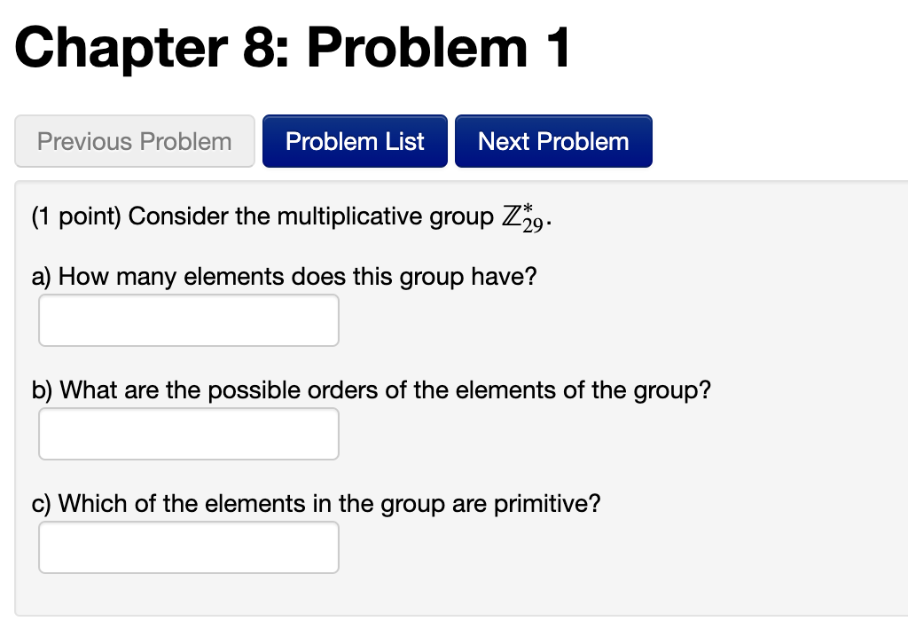 Solved Chapter 8: Problem 1 (1 point) Consider the | Chegg.com