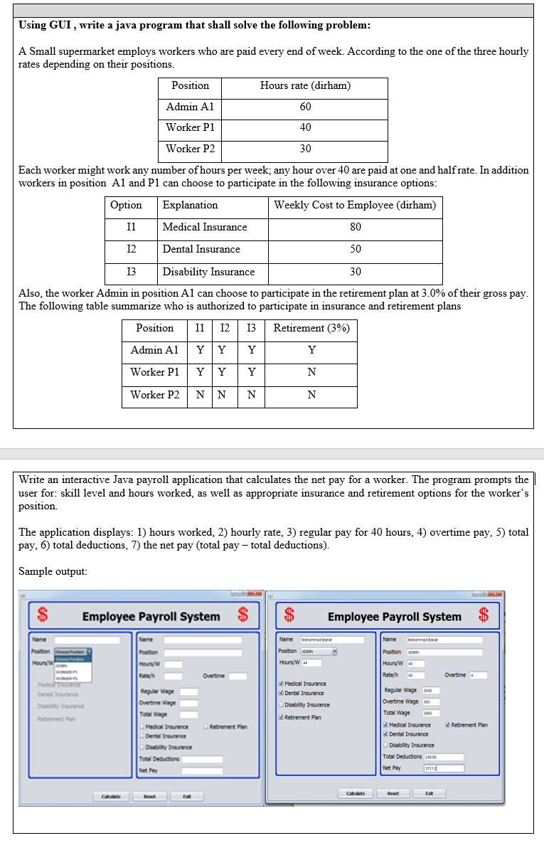 Solved Using Gui Write A Java Program That Shall Solve The 3551