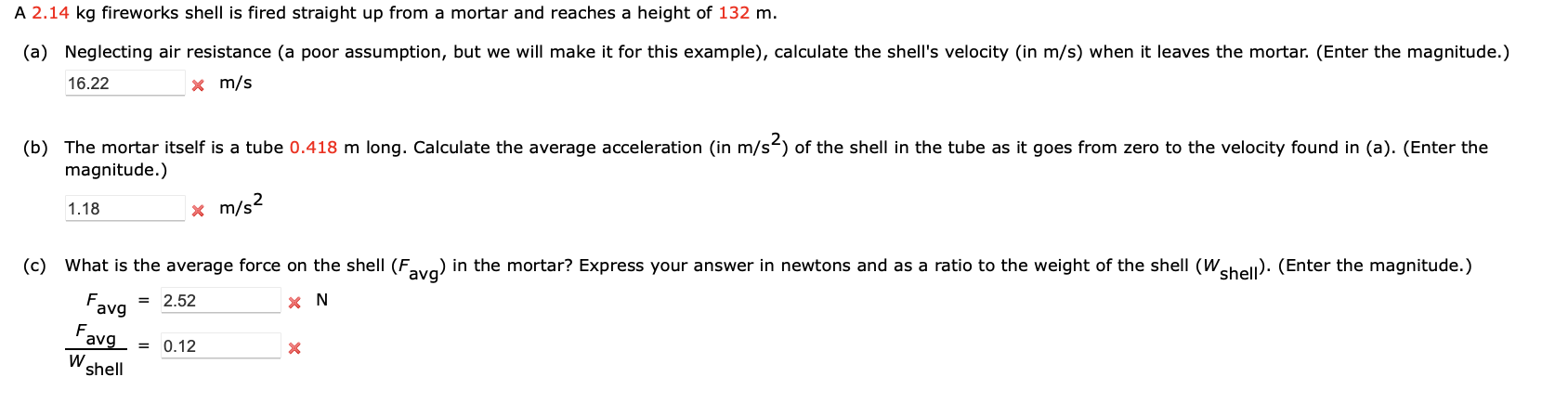 Solved A 2.14kg ﻿fireworks shell is fired straight up from a | Chegg.com