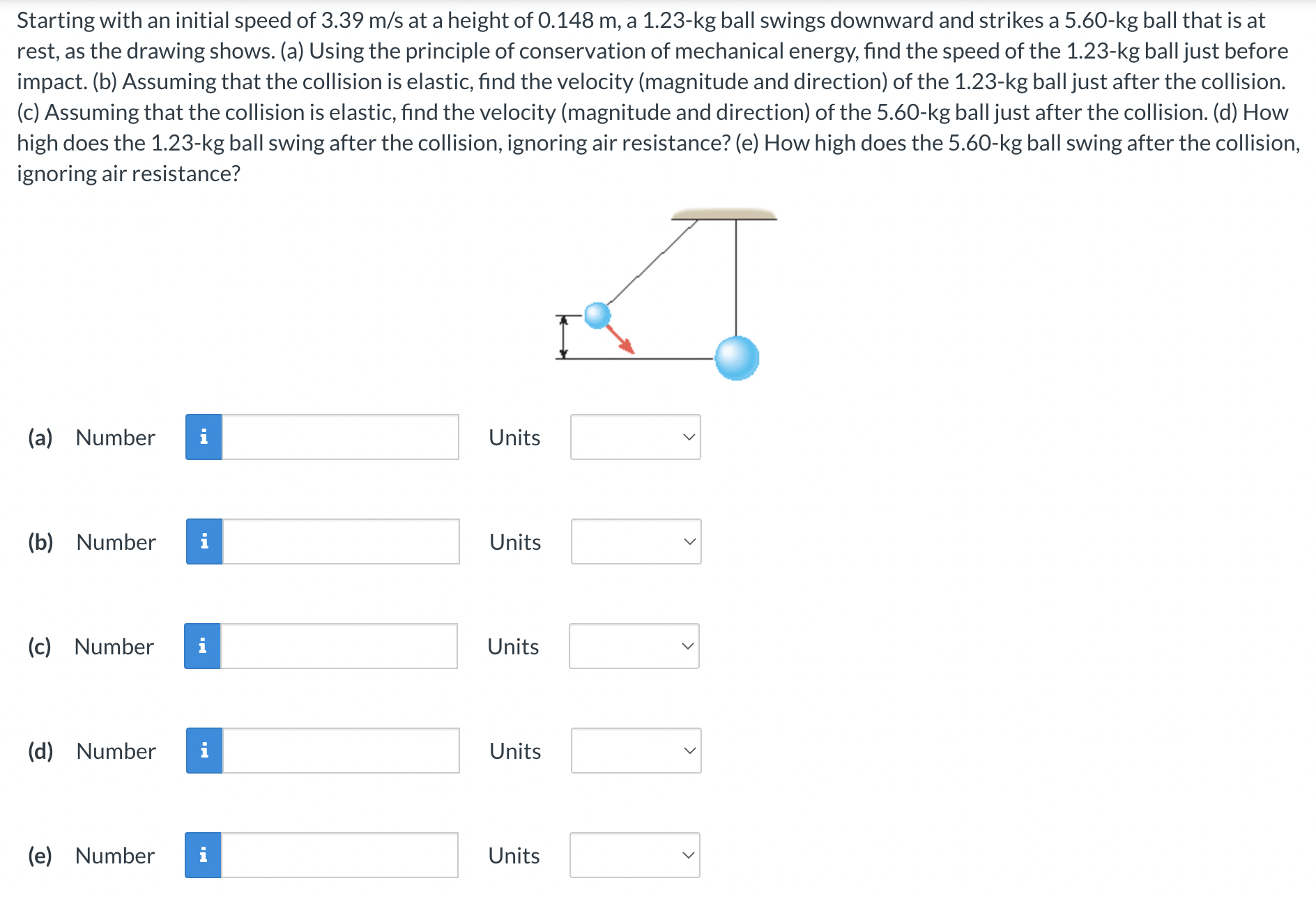 Solved Starting with an initial speed of 3.39 m/s at a | Chegg.com