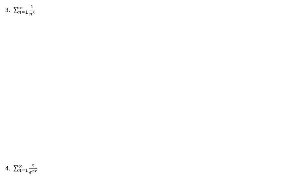 Solved Problems 1-10 Determine the Convergence/ Divergence | Chegg.com