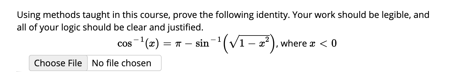 Using methods taught in this course, prove the | Chegg.com